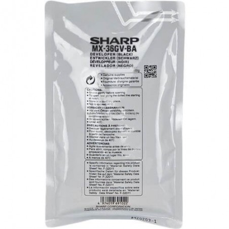 Sharp Developer MX36GVBA Noir 100000 p 1 x 195g MX-2310N MX-2610N 3110N ...