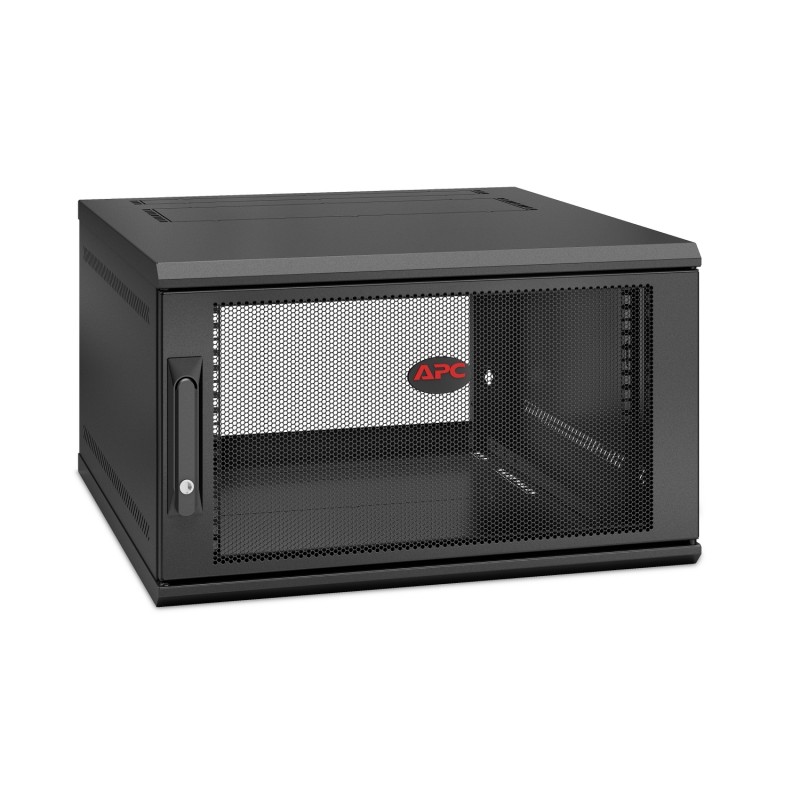 apc netshelter wx 6u single hinged wall-mount enclosure 600mm deep rack ...