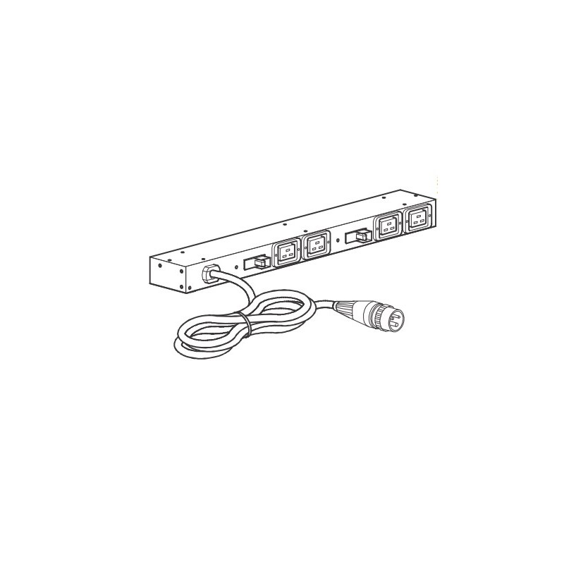 apc ap6032a unite de distribution d energie 0u 1u noir 4 sortie s ca ...