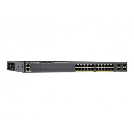 CISCO Catalyst 2960-X 24 GigE PoE 370W. 2 x 10G SFP+. LAN Base