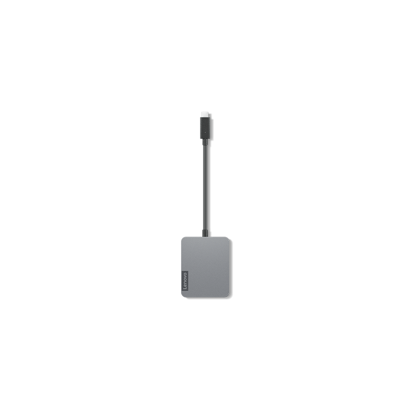 lenovo 4x91a30366 hub & concentrateur usb 2.0 type-c gris ...