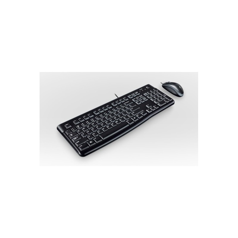 logitech mk120 clavier usb azerty français noir - kits claviers souris