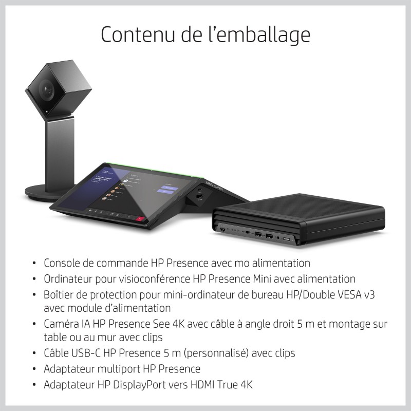 hp presence small space solution plus ai camera with microsoft teams ...